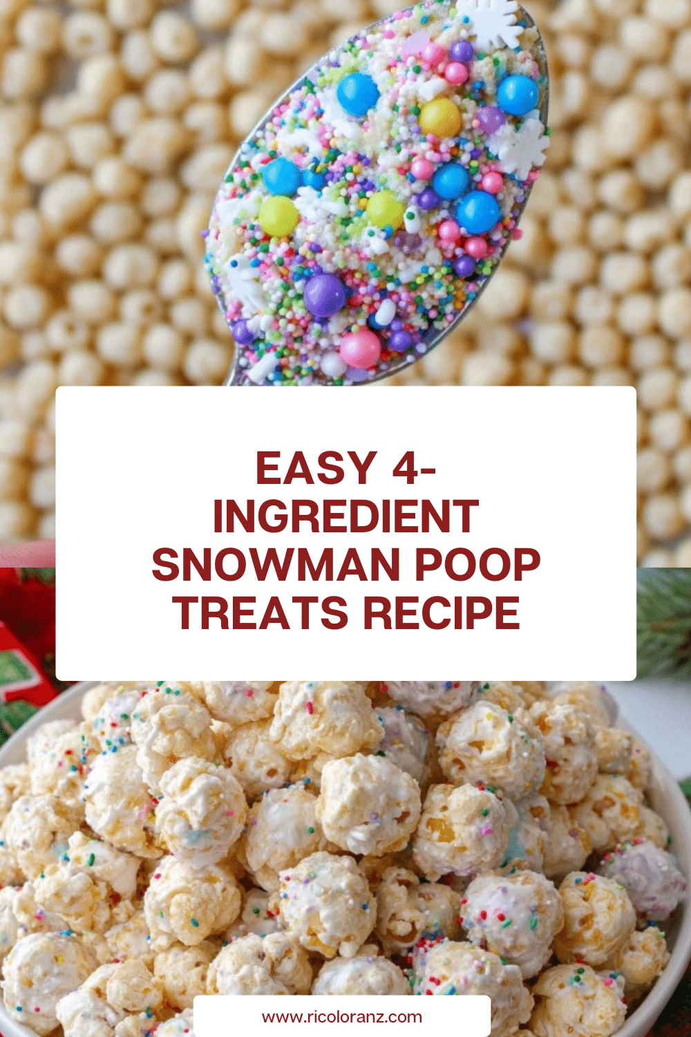 Snowman Poop: Easy 4-Ingredient Festive Holiday Snack